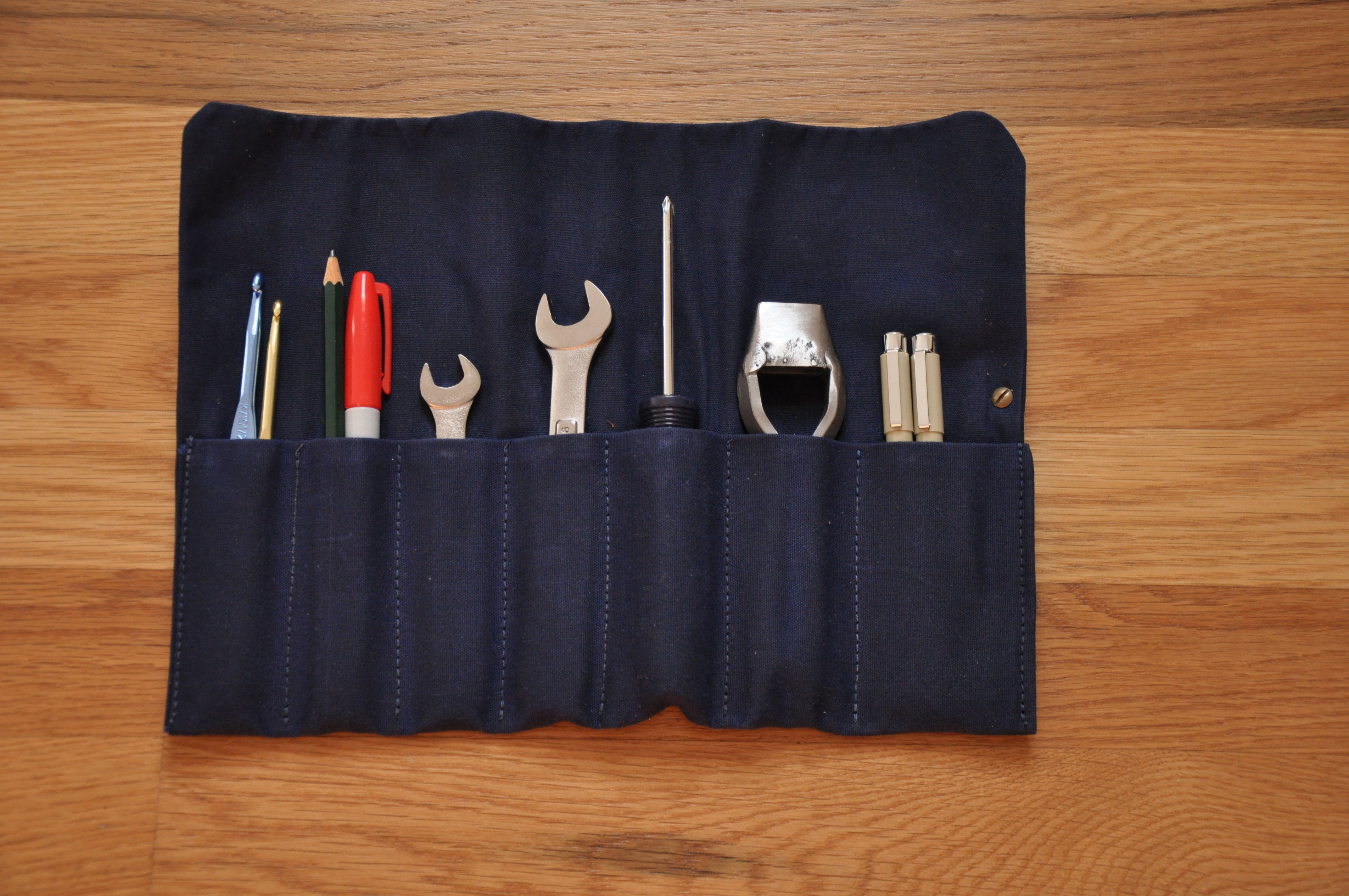 Tool Roll-Up Case - Navy Waxed Canvas · Proudly Say · Online Store ...