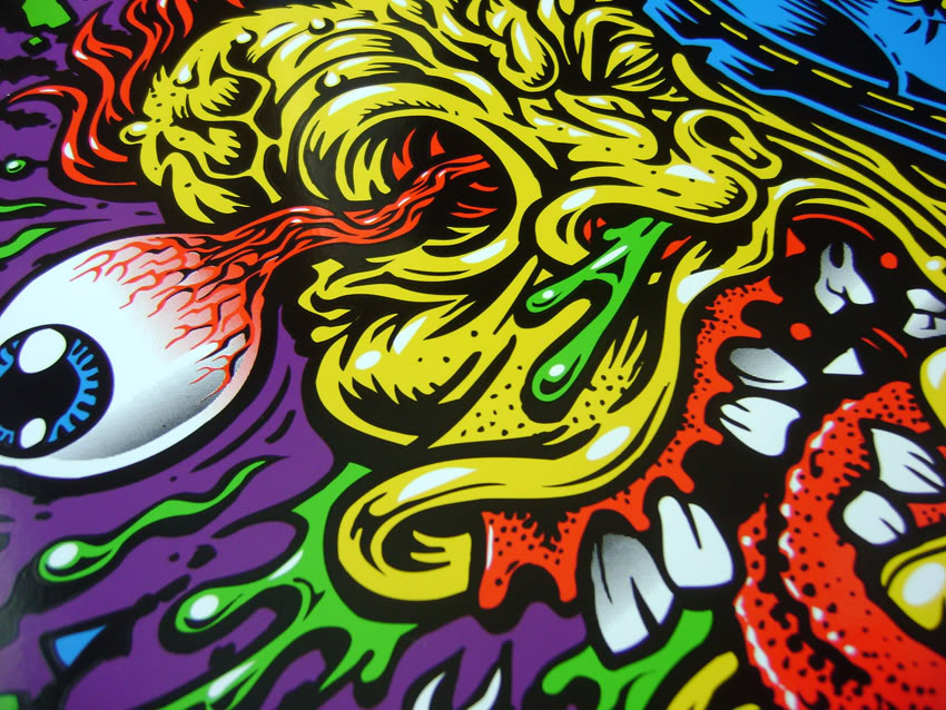 SIGNED by the artist Jimbo Phillips GUTTERMOUTH music event poster ...