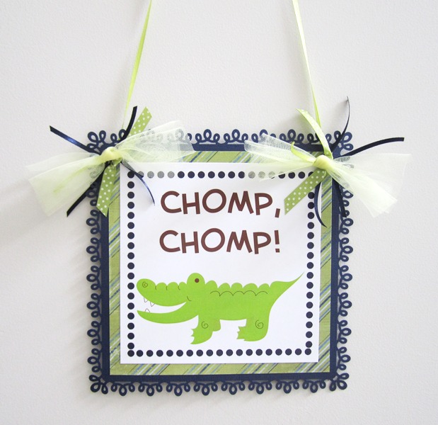 Alligator Welcome Door Sign for Party or Nursery Room on Storenvy