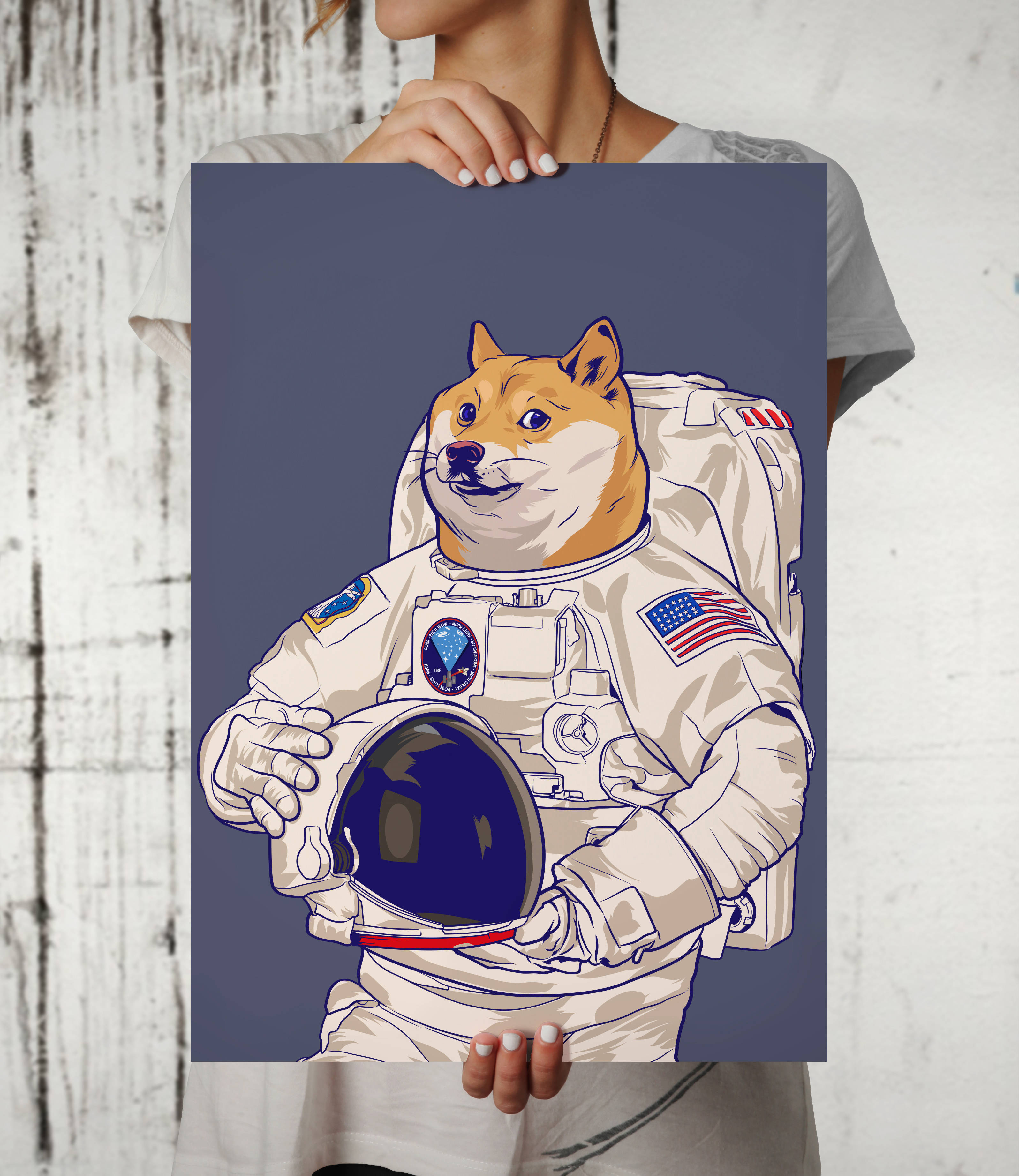 Doge Meme Astronaut