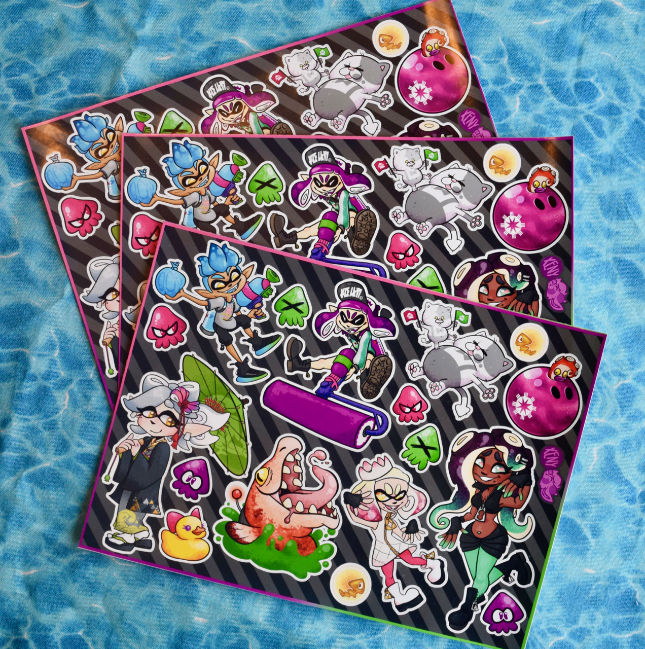 Splatoon 2 Sticker Sheet on Storenvy