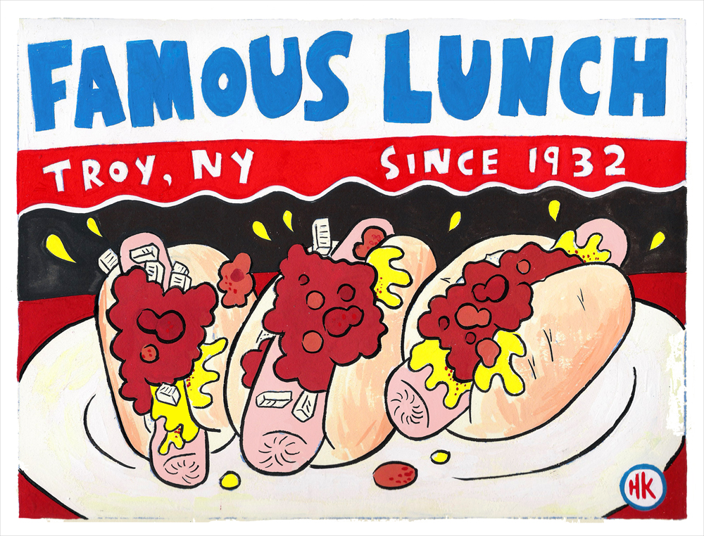 Famous Lunch Art Print · Hawk Krall Illustration · Online Store Powered ...