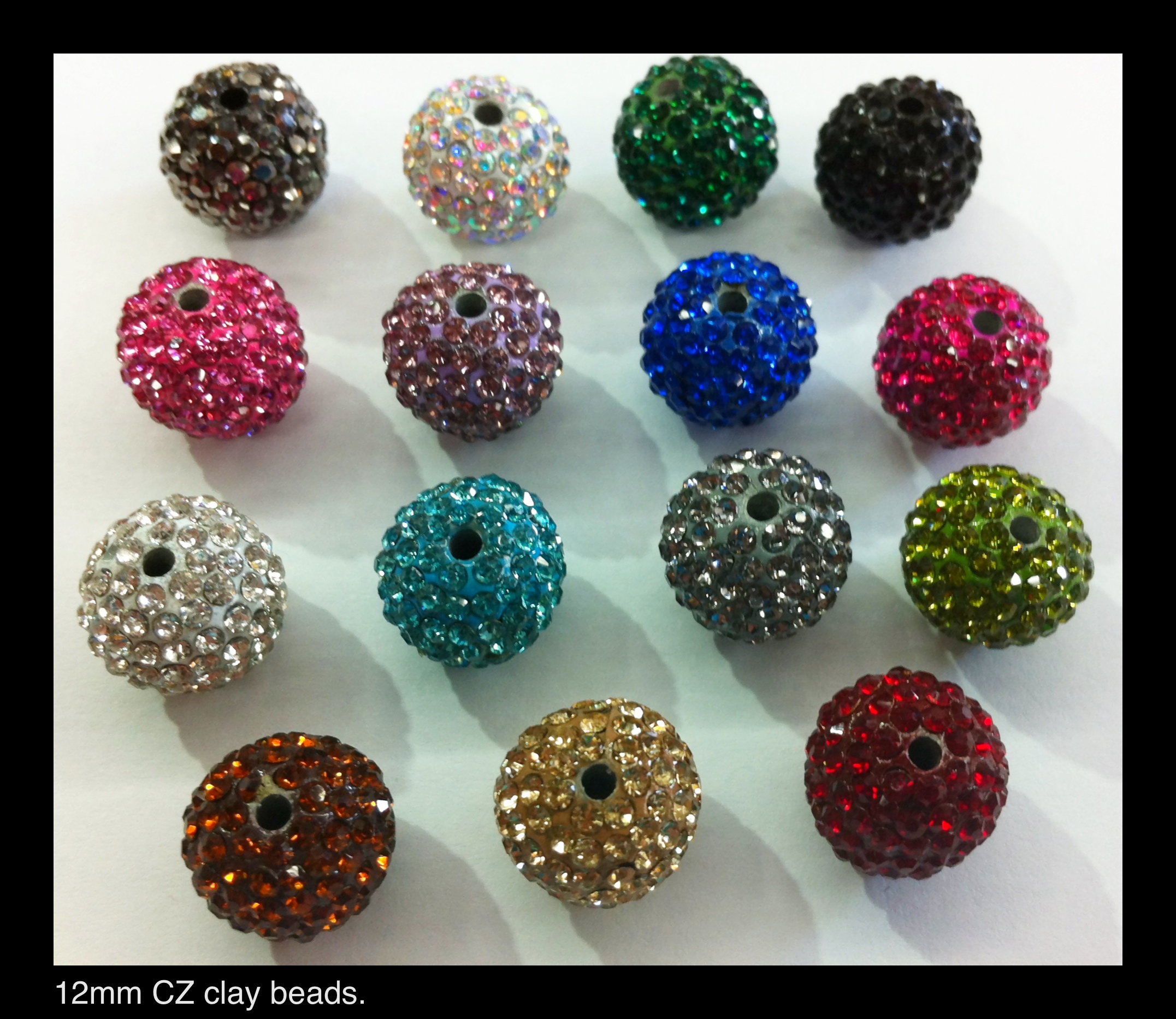 12mm CZ clay pavé bead. · BEADSHINES · Online Store Powered by Storenvy